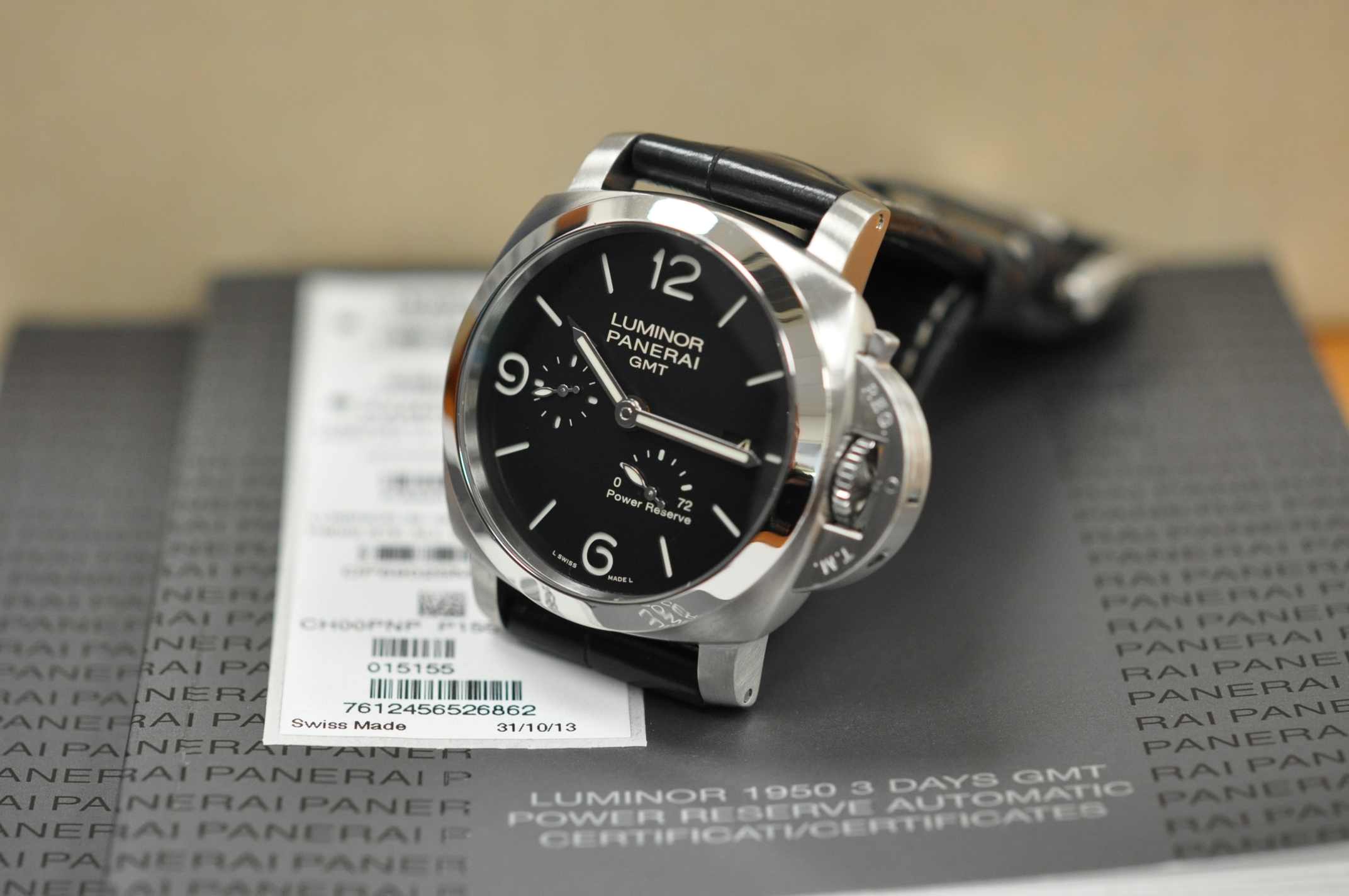 Officine Panerai Luminor 1950 3 Days GMT PAM00321 - Hackett Watches