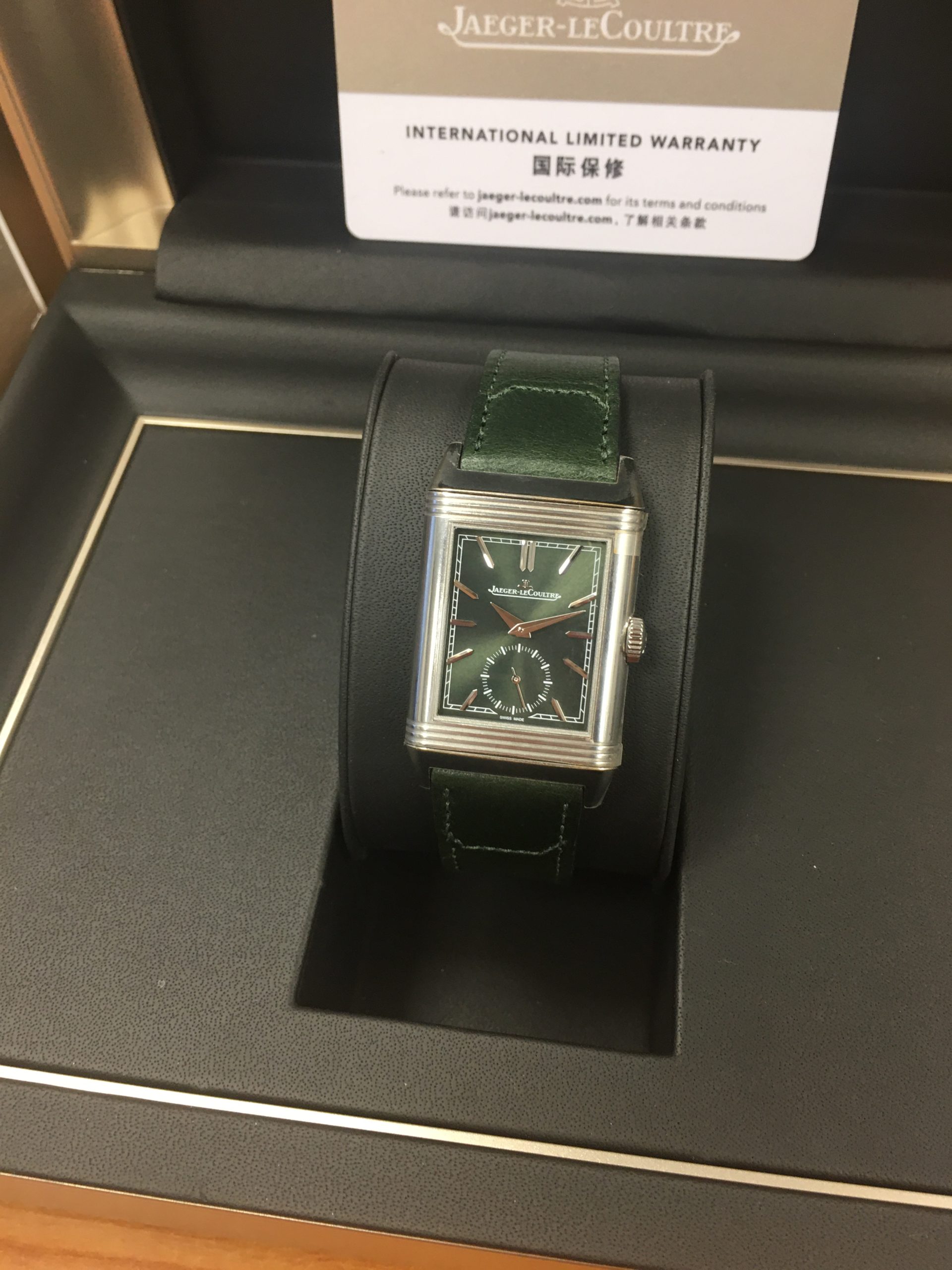 Jaeger le Coultre 2021 Reverso Tribute Green Q3978430 - Hackett Watches
