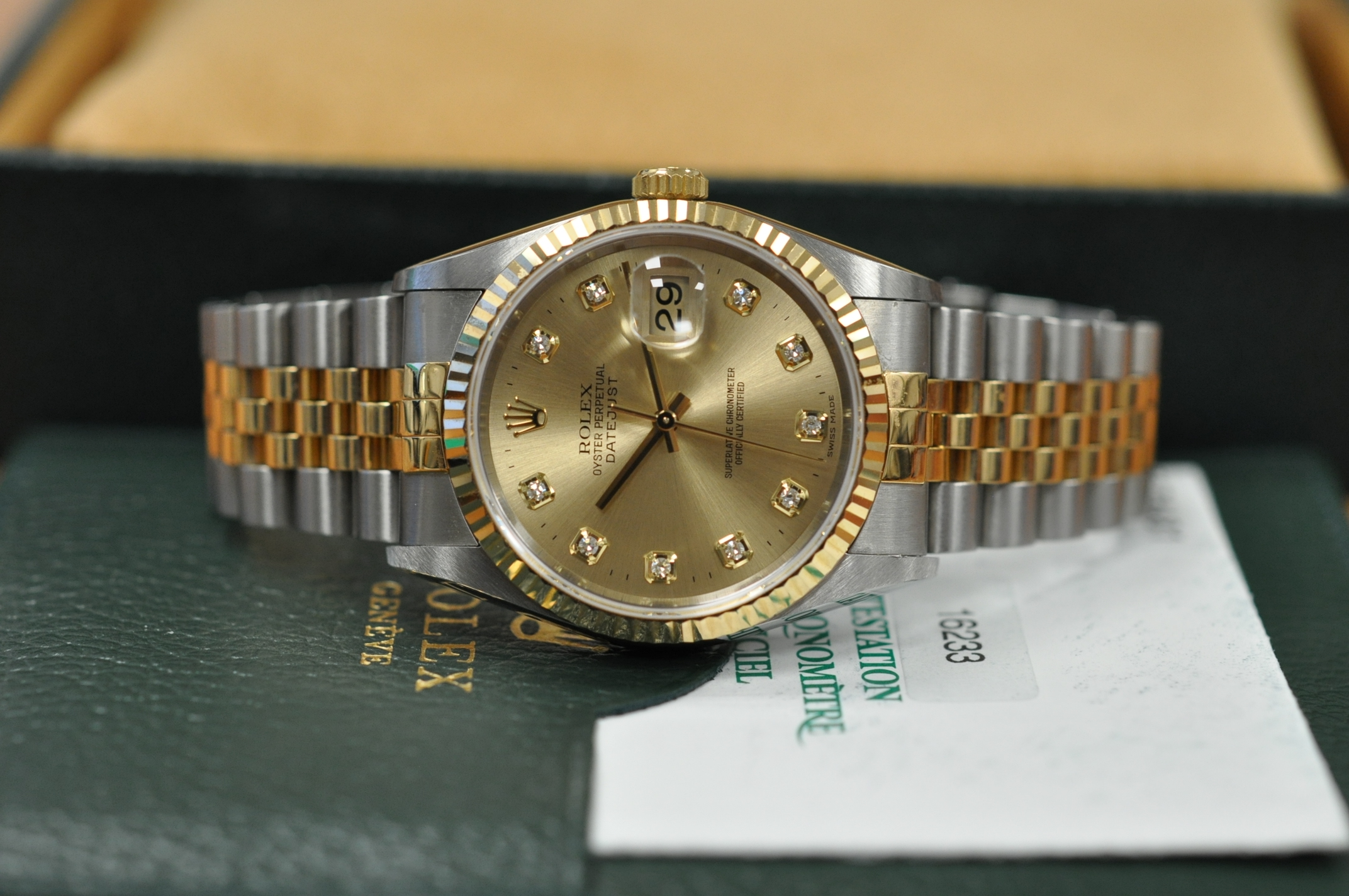 Rolex Datejust Daimond Dial 16233 - Hackett Watches